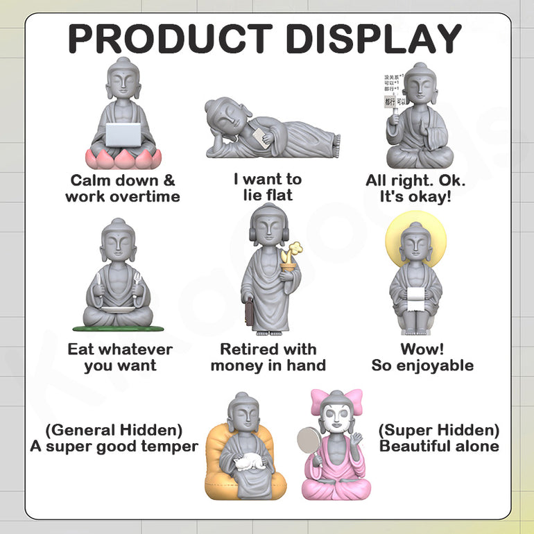 AMITOFO Good Mindset Buddhist-Style Trend Blind Box – KIKAGoods