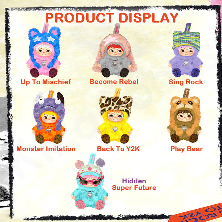 WAKUKU Fuzzy Trendy Fun Party Series Plush Blind Box【Shipped in Mar./A ...