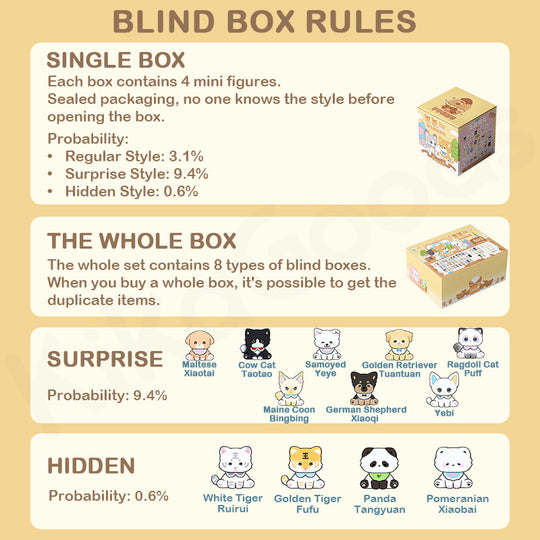 Doudou and Friends Mini Cute Beans Series Blind Box – KIKAGoods